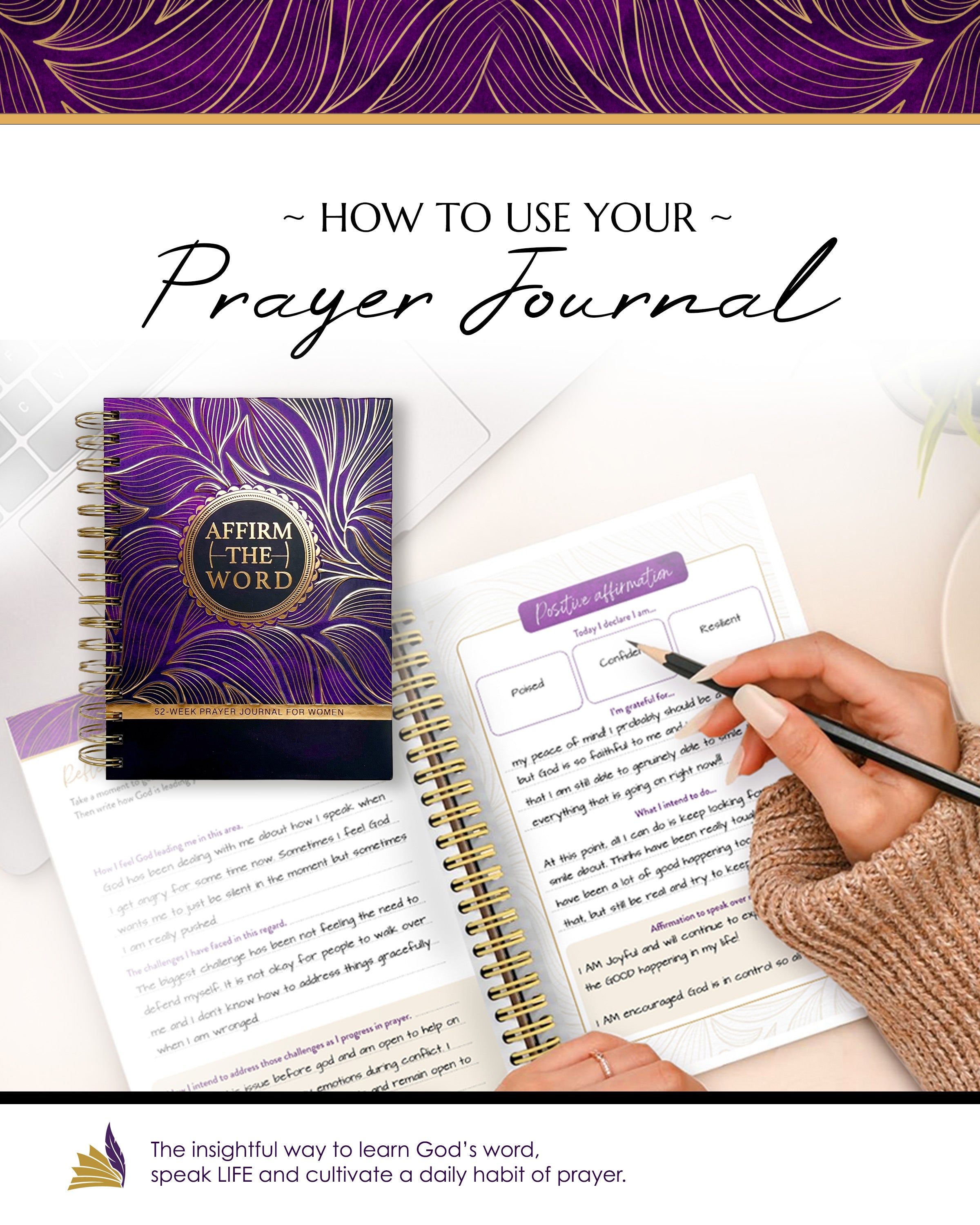 Free 52-Week Prayer Journal Sample – Affirm The Word Literary