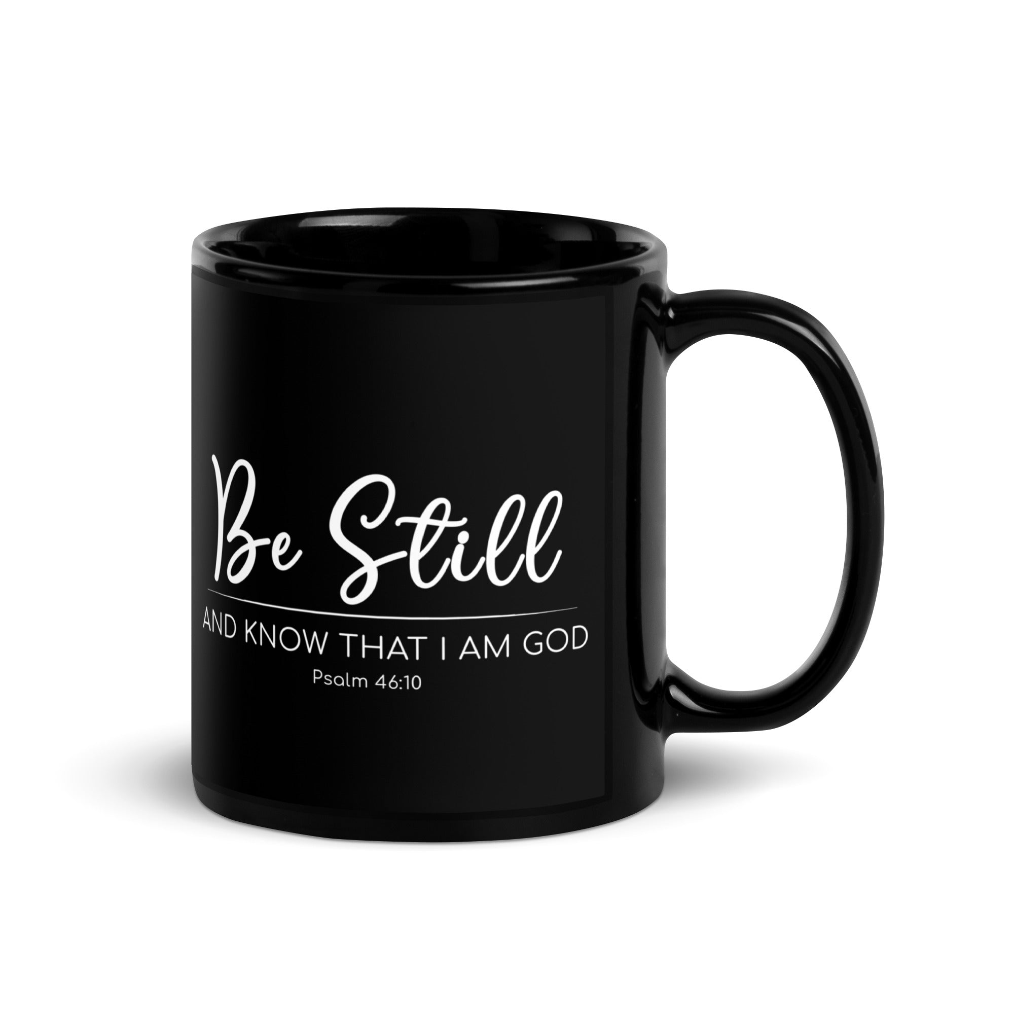 Be Still . . . Black Mug – Affirm The Word Literary